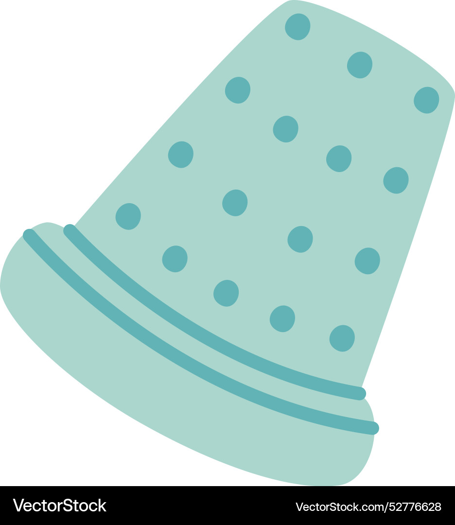 Thimble for sewing Royalty Free Vector Image - VectorStock