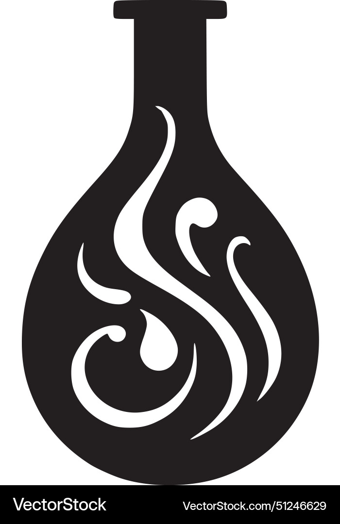 Bottle - black and white isolated icon Royalty Free Vector