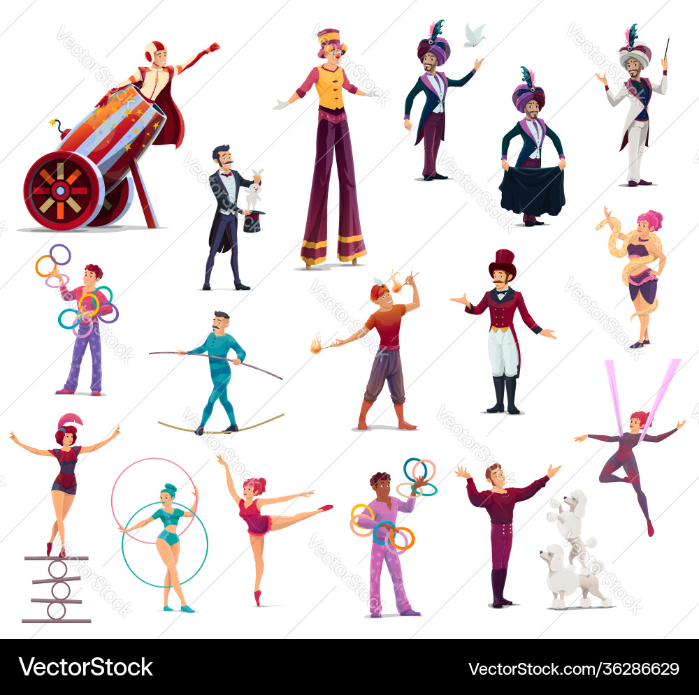 Trapeze Carnival Cartoon Vector Images (90)