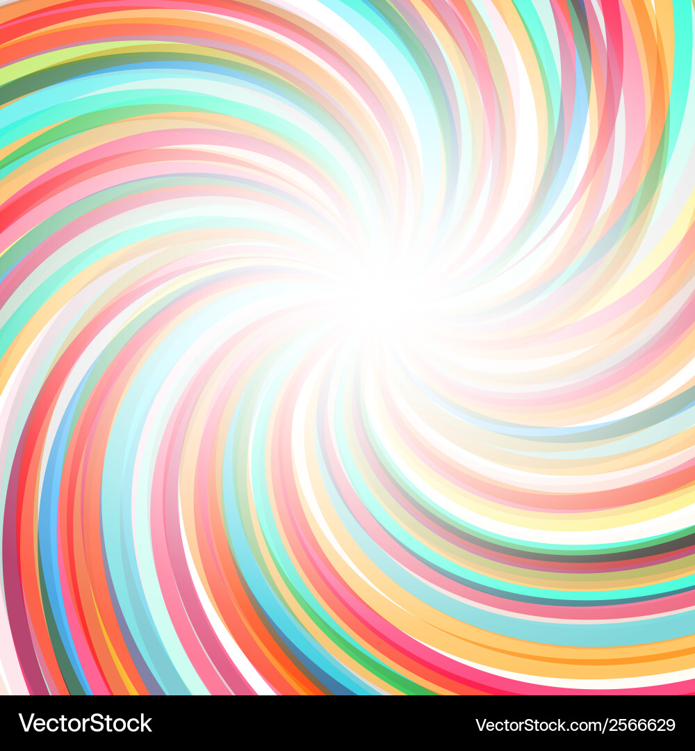 Colorful Rainbow Swirl Background Royalty Free Vector Image