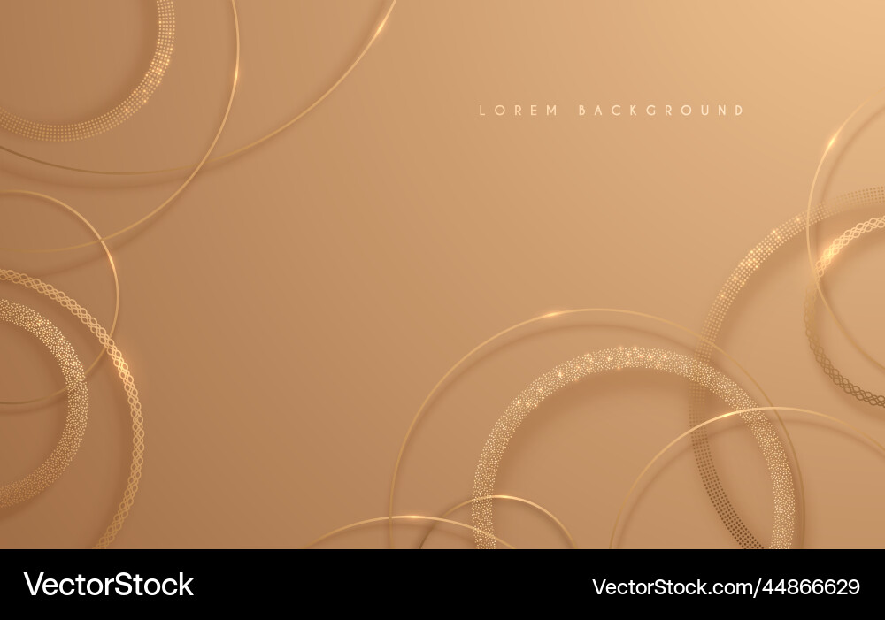 Gold Circle Abstract Background Royalty Free Vector Image
