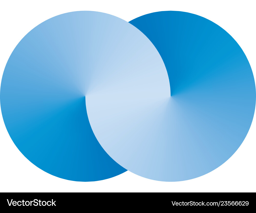 Infinity of interlaced circles Royalty Free Vector Image