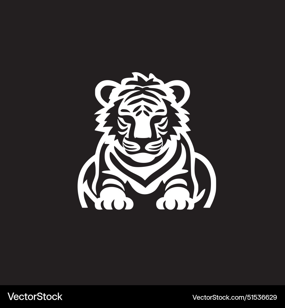 Tiger baby - high quality logo - ideal for Vector Image