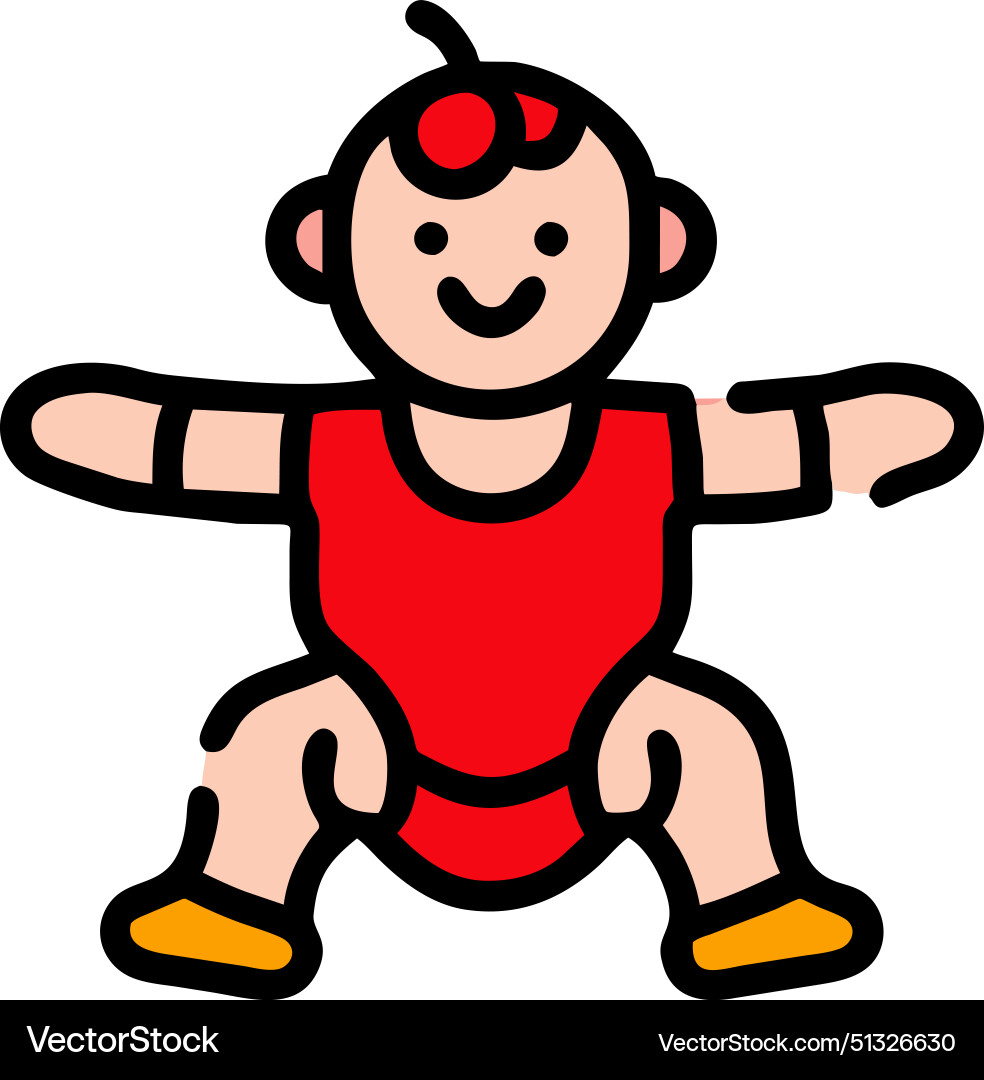 Baby red icon Royalty Free Vector Image - VectorStock