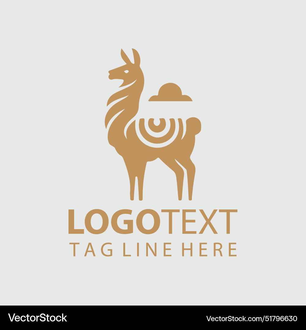 Llama logo Royalty Free Vector Image - VectorStock