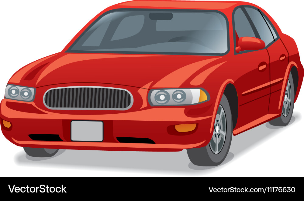 Modern car sedan Royalty Free Vector Image - VectorStock