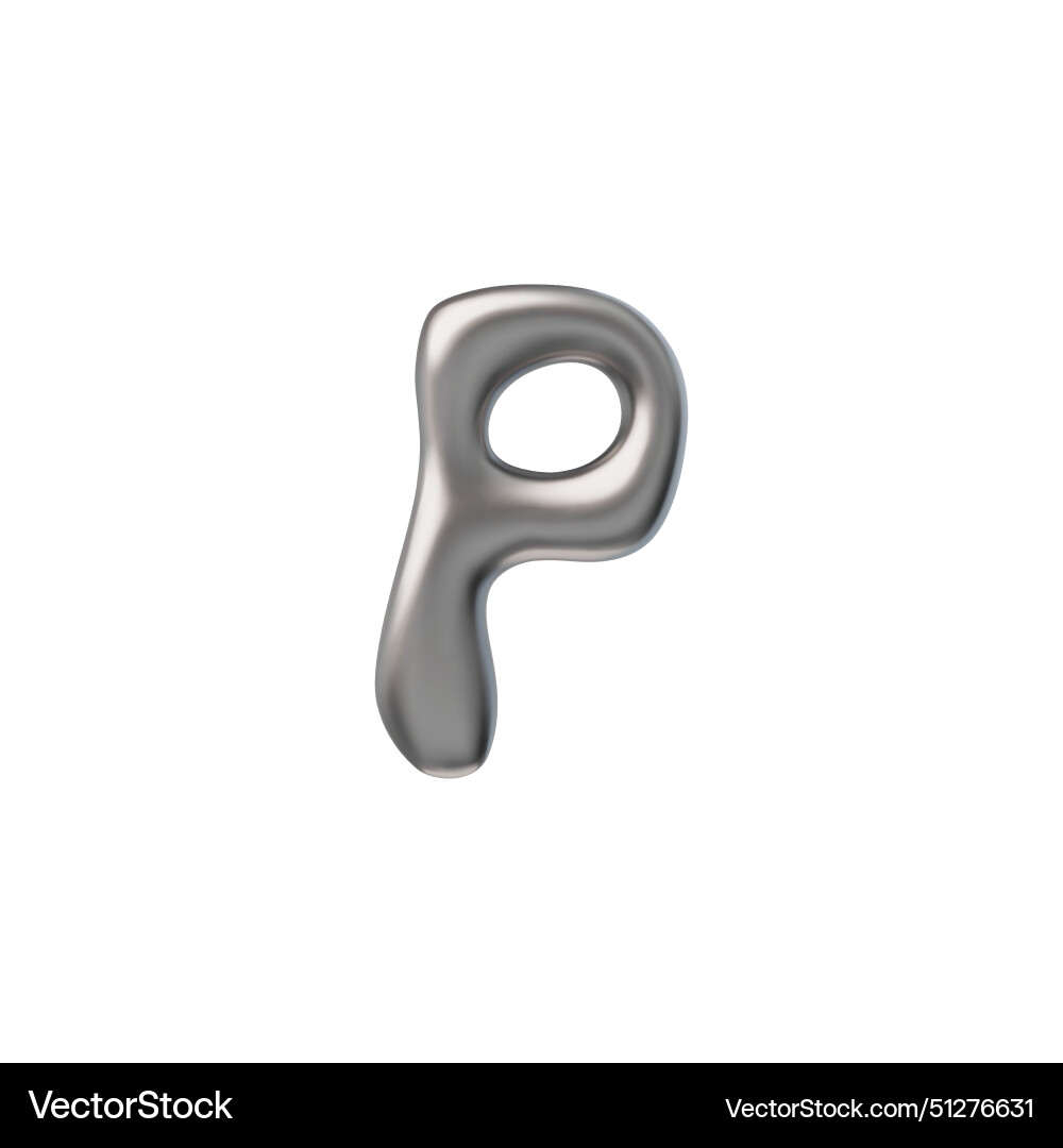 Abstract chrome shift in y2k style 3d Royalty Free Vector