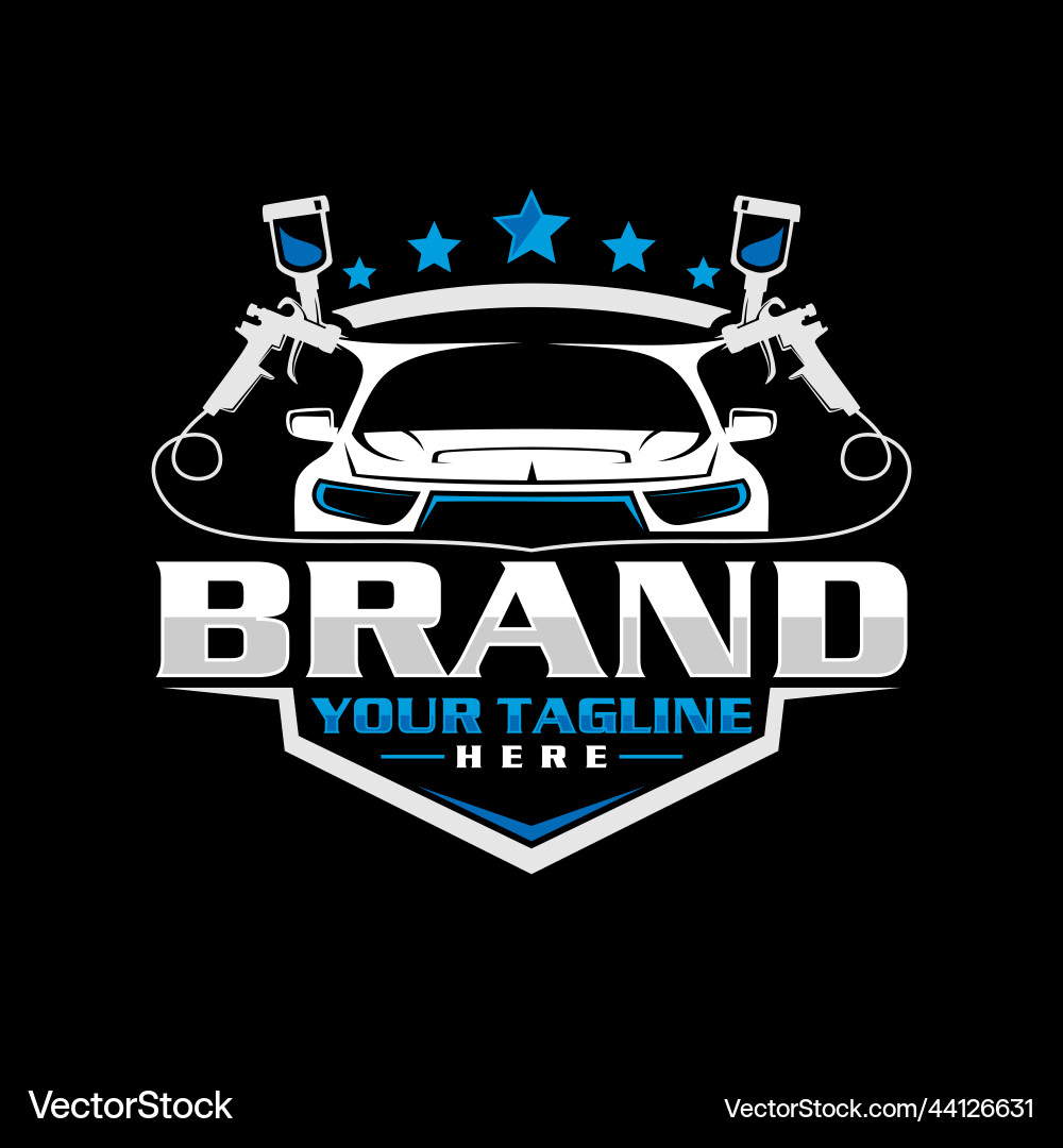 Auto paint car logo Royalty Free Vector Image - VectorStock