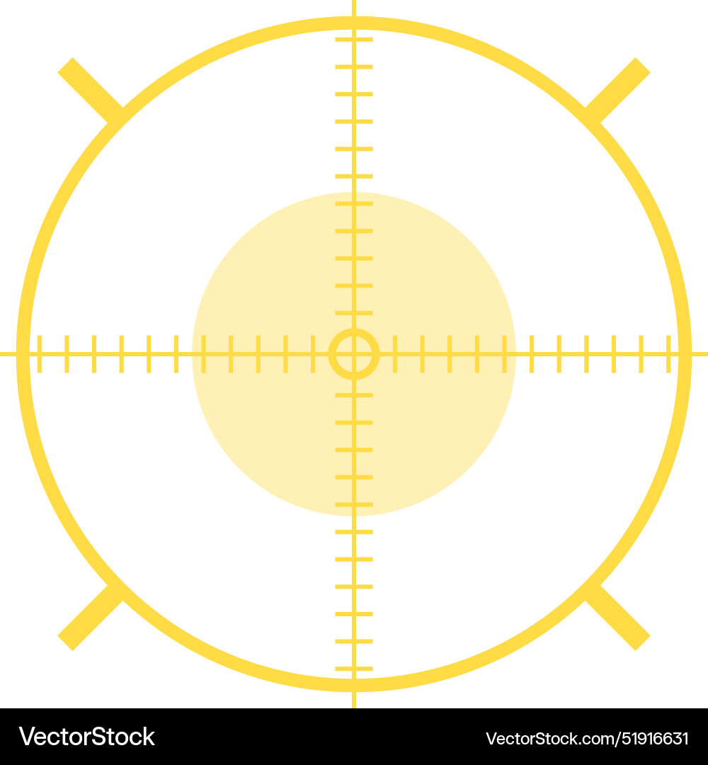 Frame futuristic aim cartoon Royalty Free Vector Image