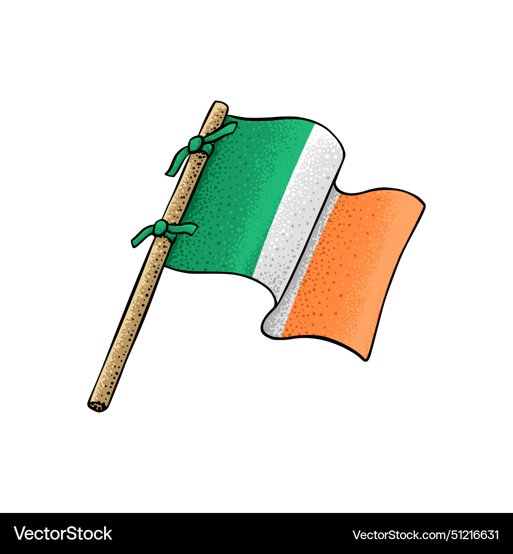 Ireland flag Royalty Free Vector Image - VectorStock