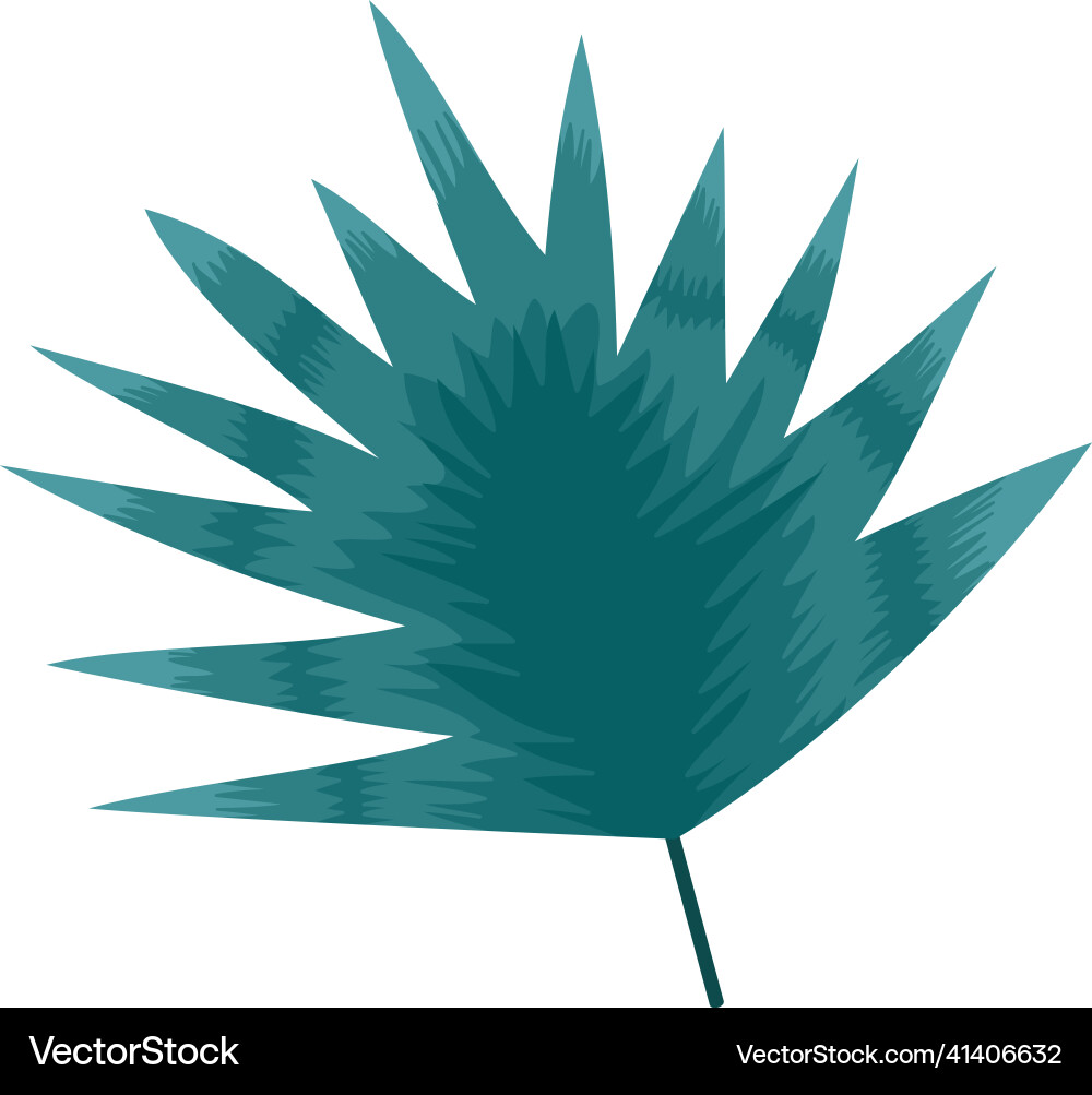 Exotic leave plant Royalty Free Vector Image - VectorStock