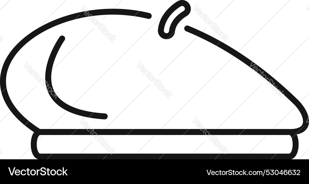 French beret icon representing traditional Vector Image