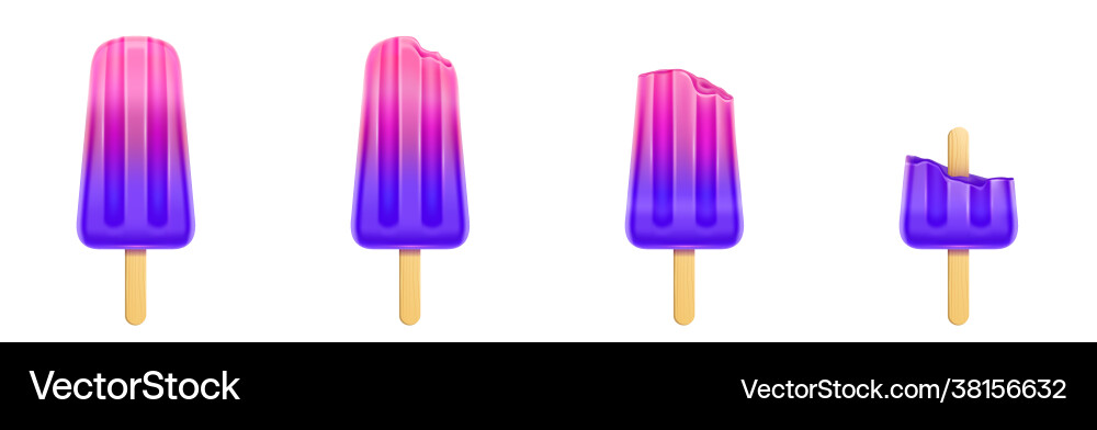 Frucht-Pikkel mit Bisseis Lizenzfreies Vektorbild