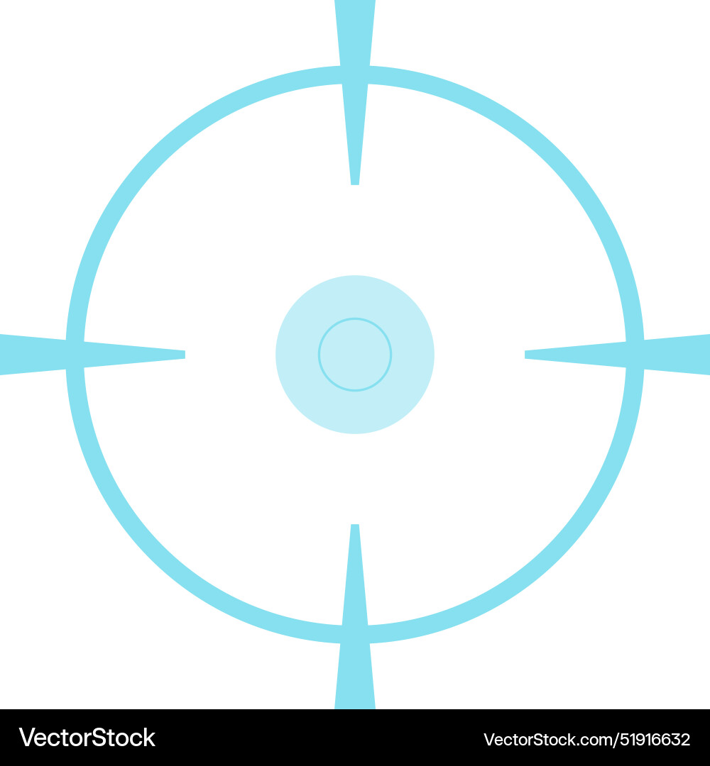 Interface futuristic aim cartoon Royalty Free Vector Image