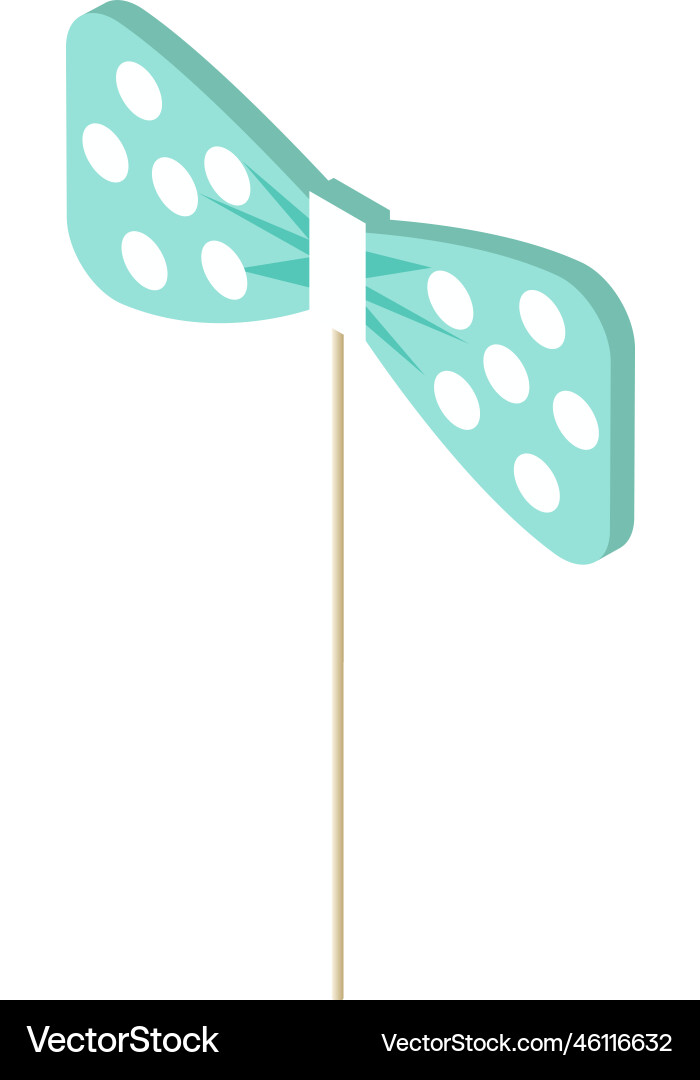 Party bow tie composition Royalty Free Vector Image