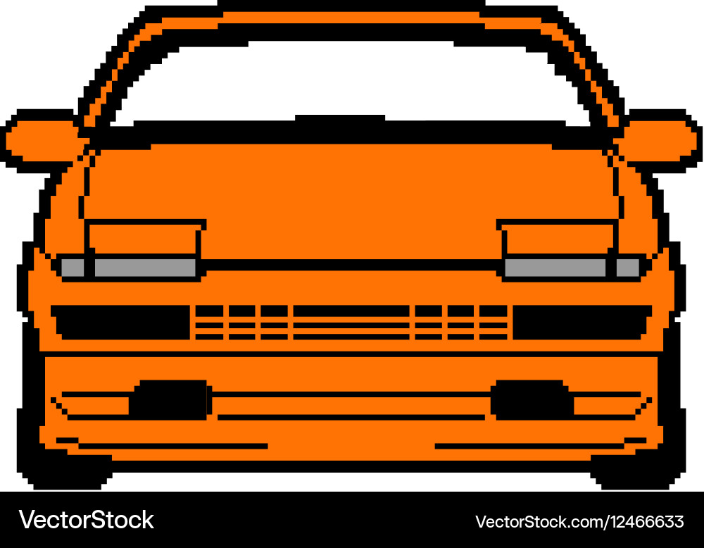 8bit ae86 Royalty Free Vector Image - VectorStock