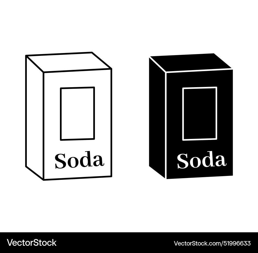 Baking soda icon Royalty Free Vector Image - VectorStock