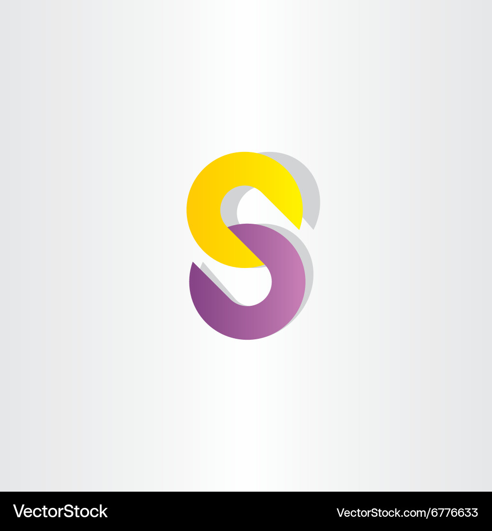 Chain letter s logo Royalty Free Vector Image - VectorStock