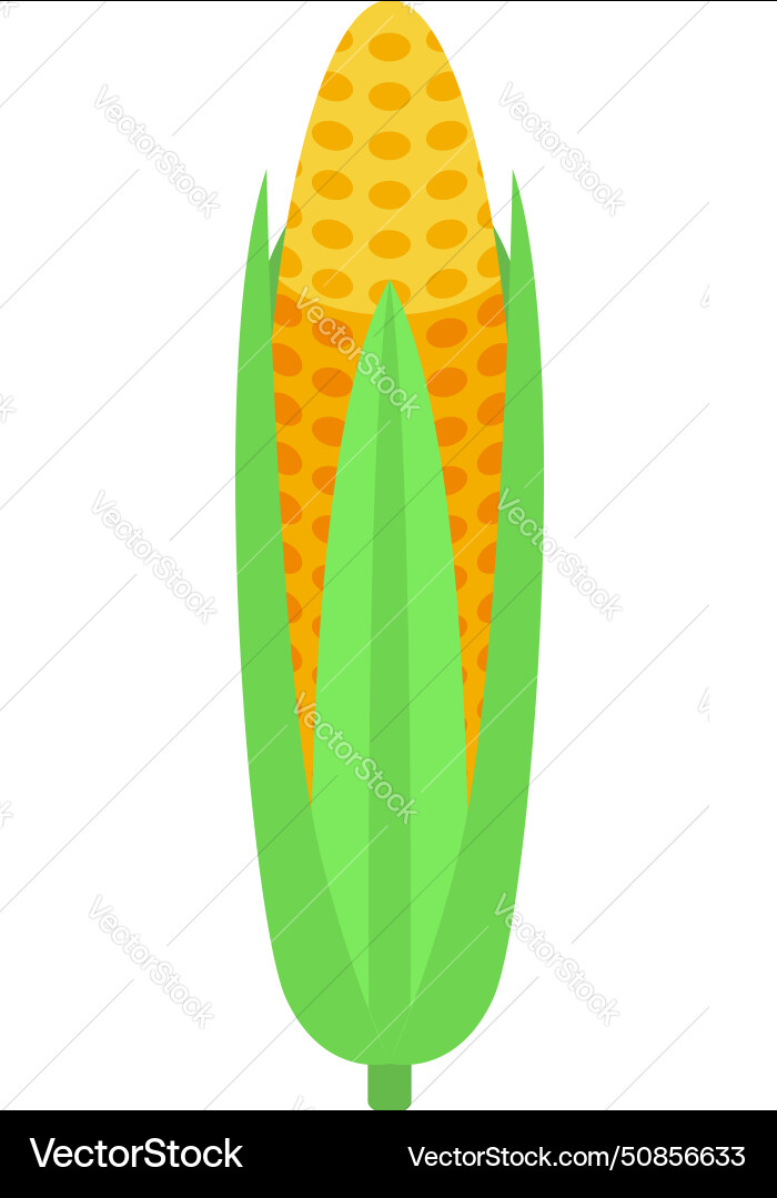 Corn farm biogas icon isometric refinery Vector Image