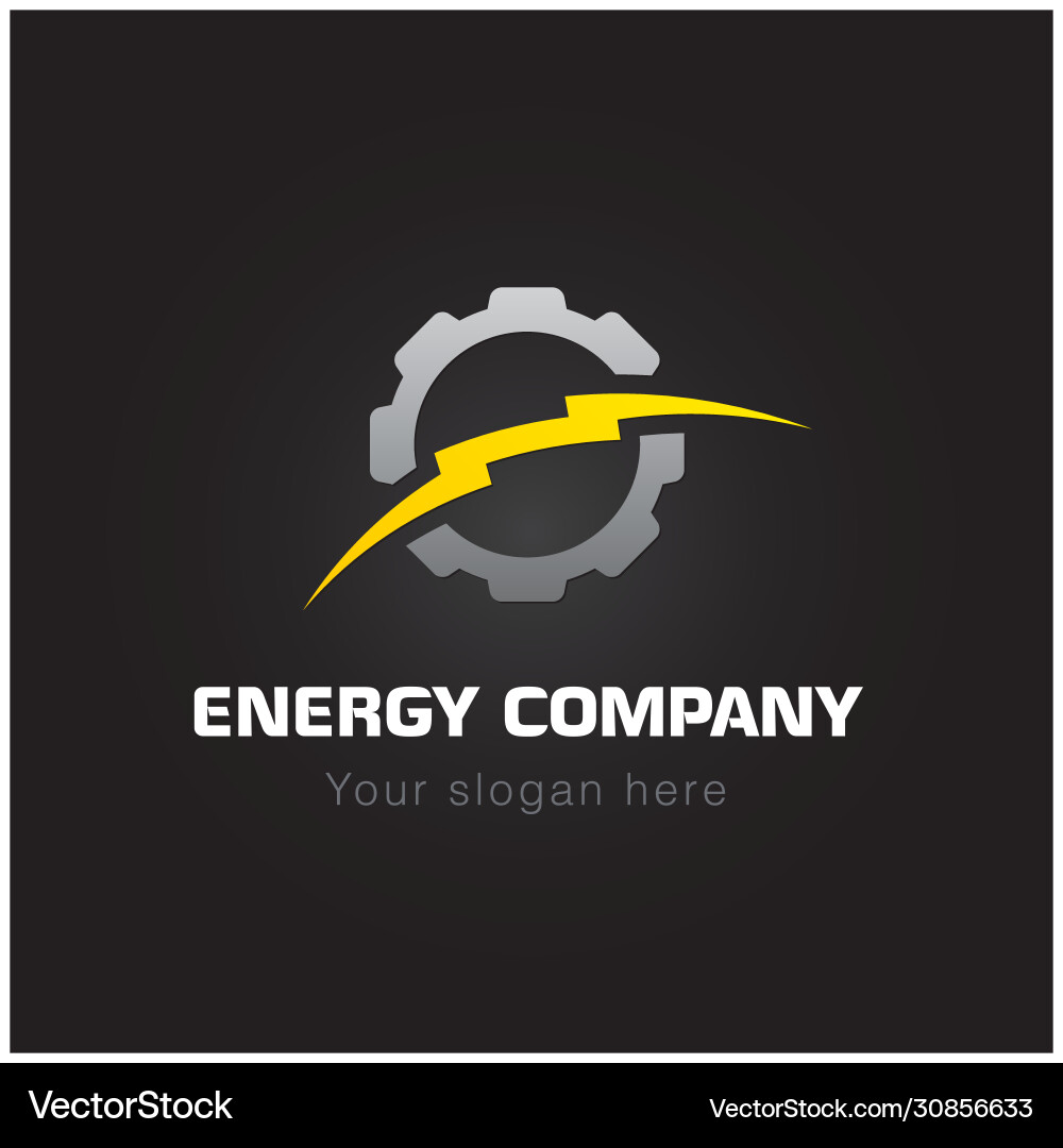 Energy bolt company Royalty Free Vector Image - VectorStock
