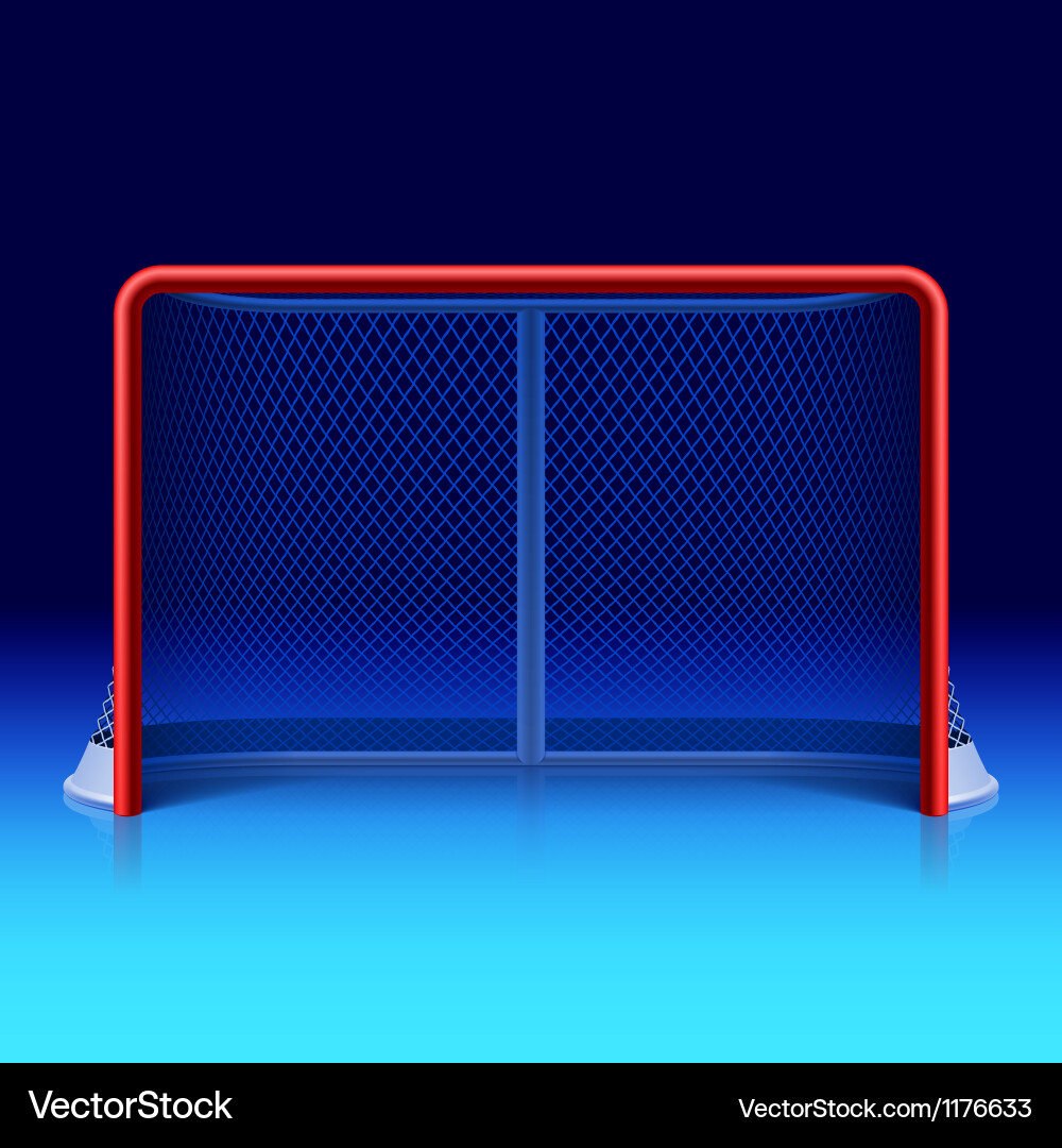 Ice hockey net Royalty Free Vector Image - VectorStock