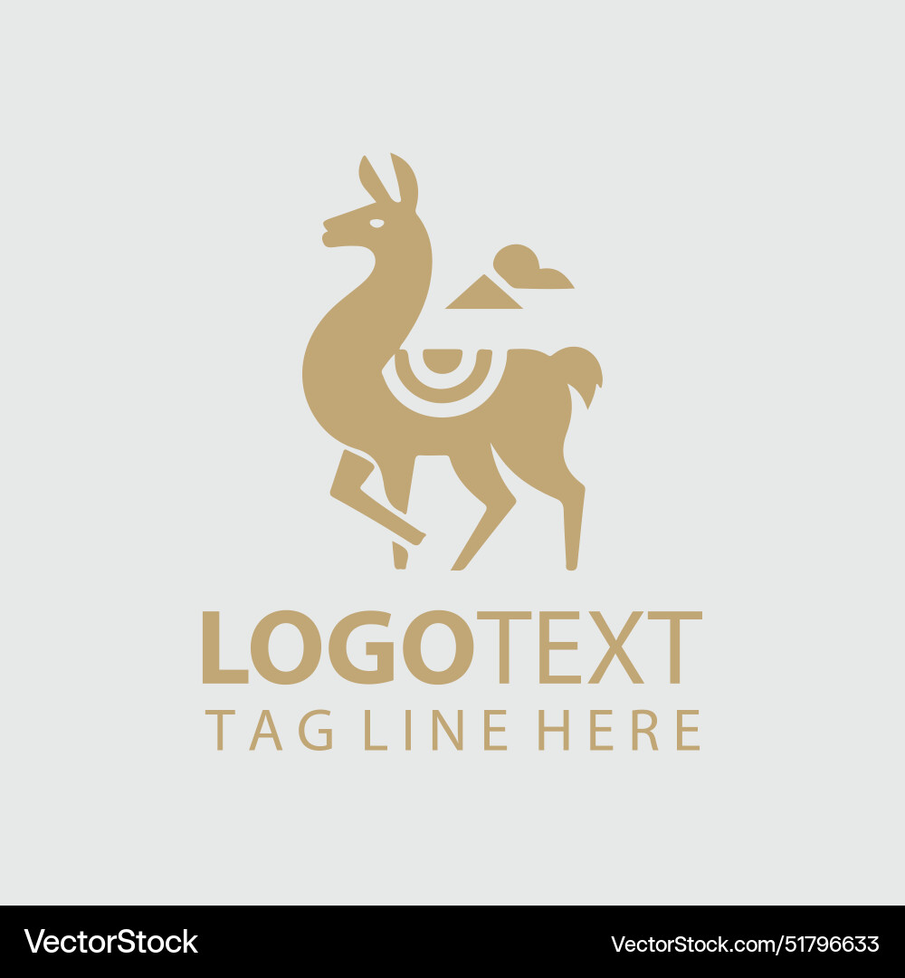 Llama logo Royalty Free Vector Image - VectorStock