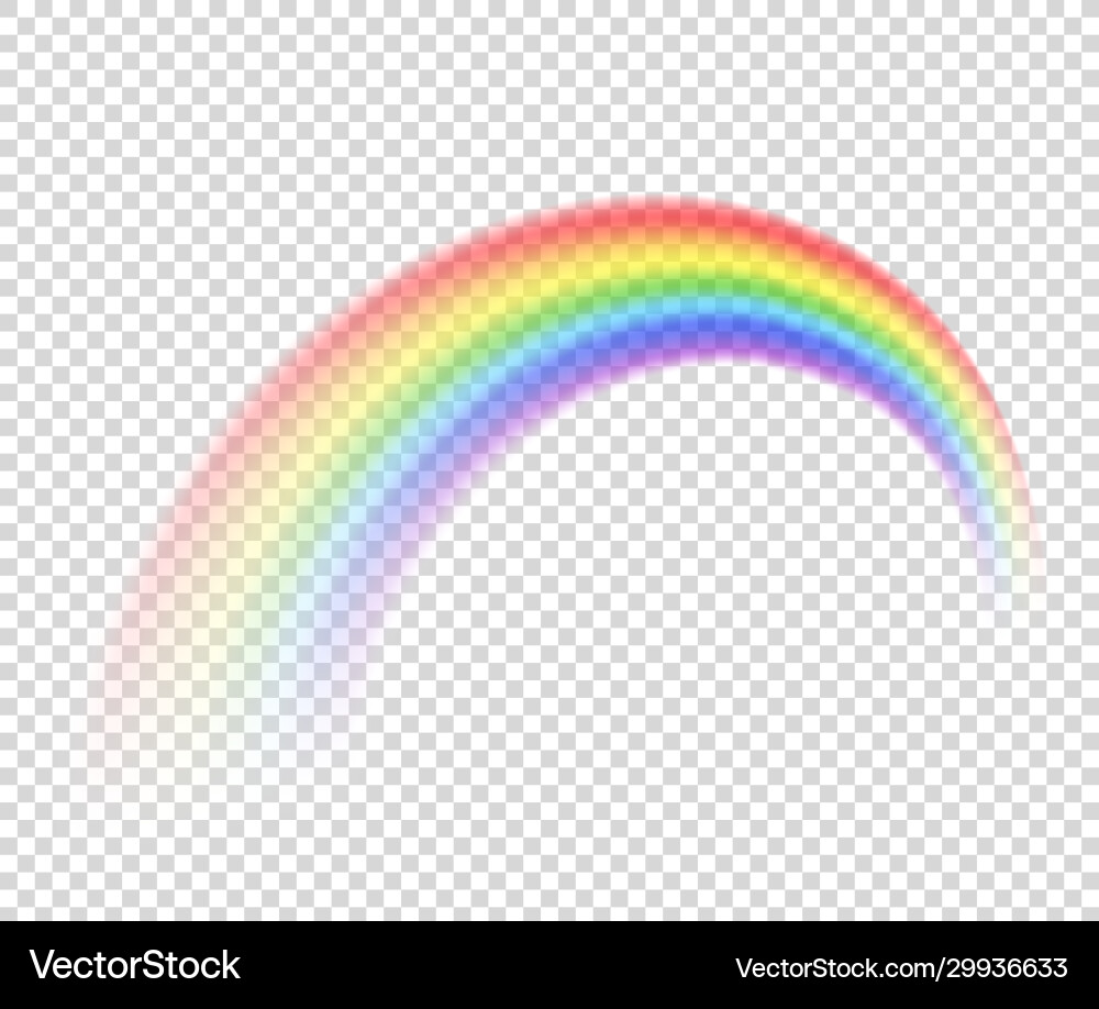 Rainbow on a transparent background Royalty Free Vector
