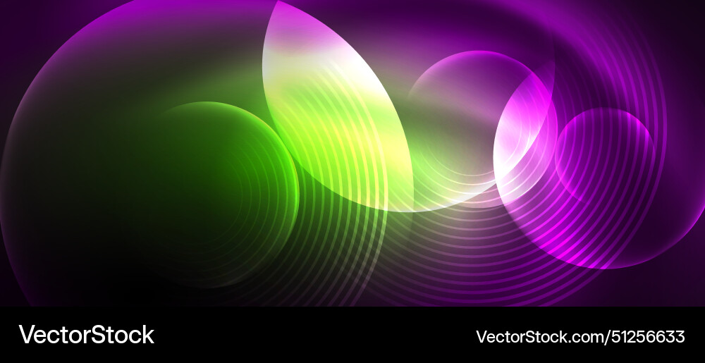 Shiny color neon glowing design Royalty Free Vector Image