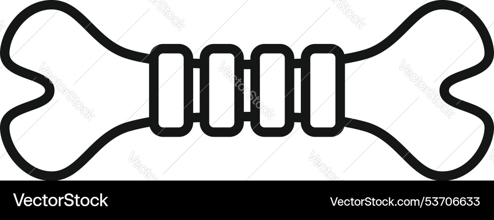 Spine disc icon showing healthy intervertebral Vector Image