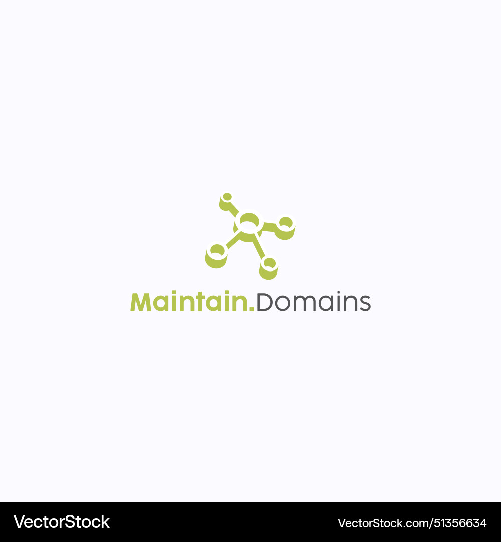 Domain management platform logo design template Vector Image