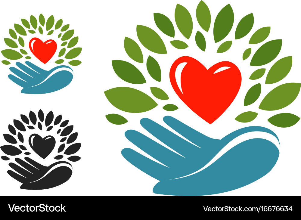 Ecology environmental protection logo or label Vector Image