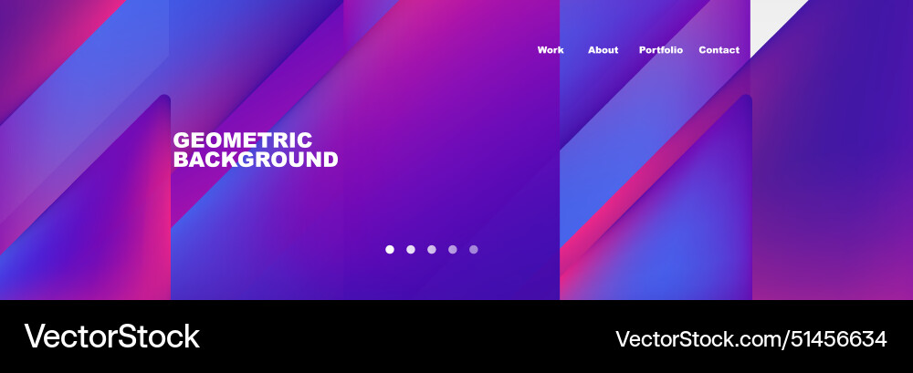 Gradient triangles composition with bright fluid Vector Image