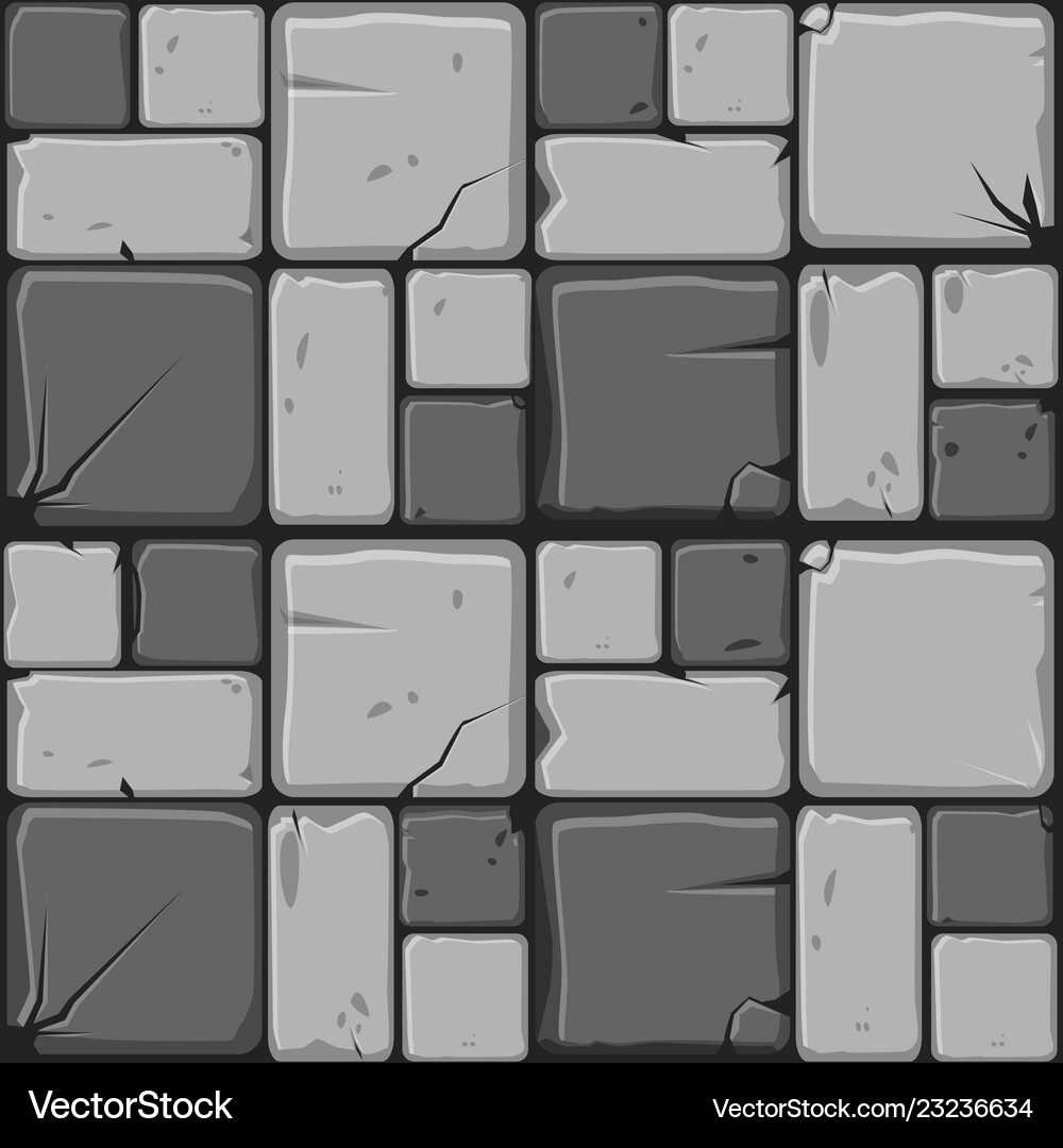 Gray Stone Tile Seamless Texture Royalty Free Vector Image