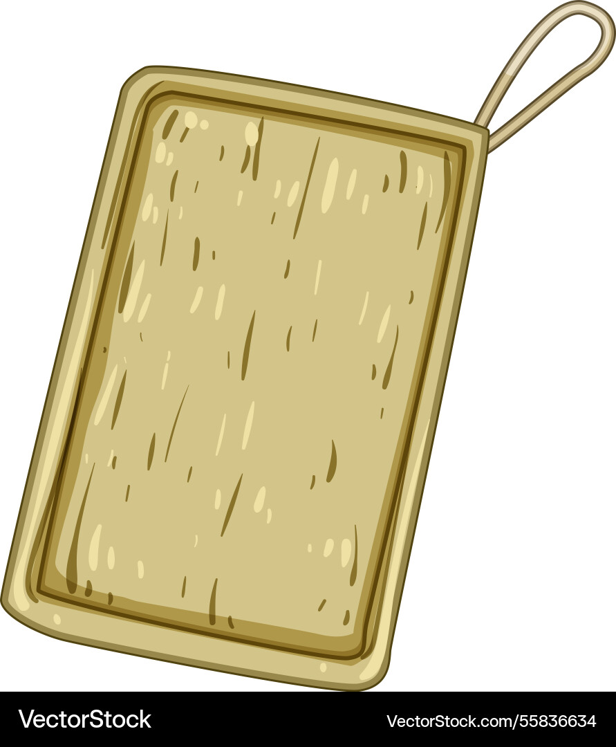 Green biodegradable kitchen sponge cartoon Vector Image