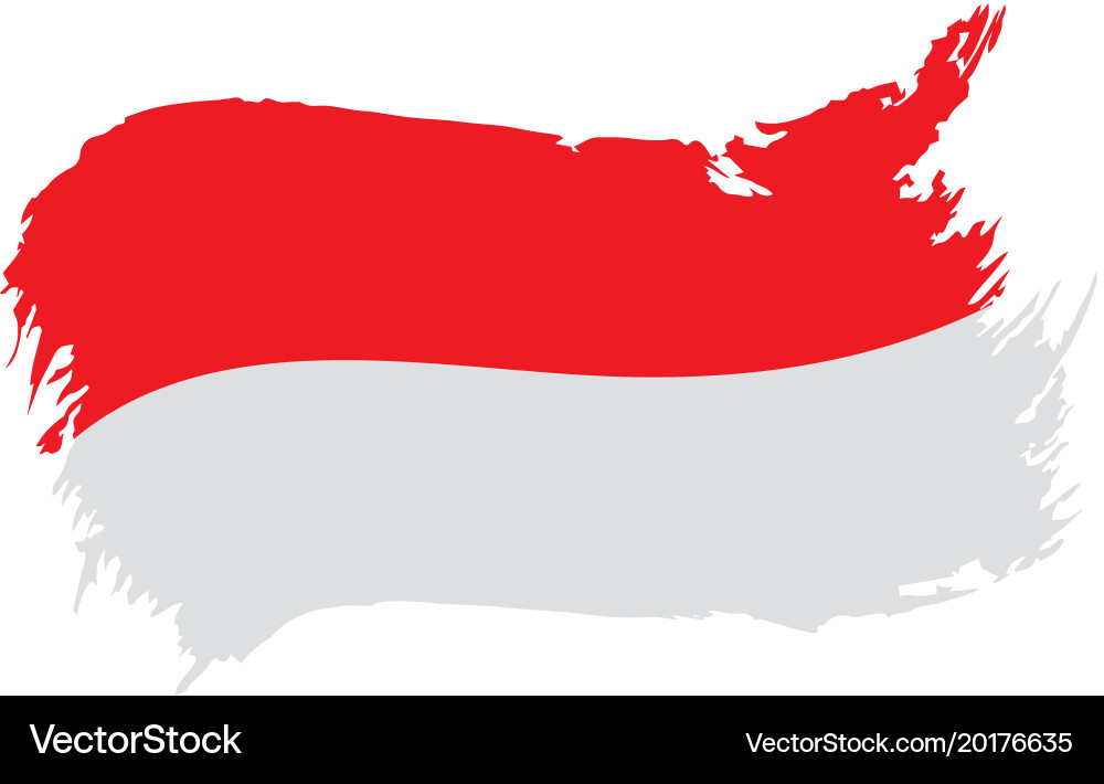 Indonesia flag Royalty Free Vector Image - VectorStock