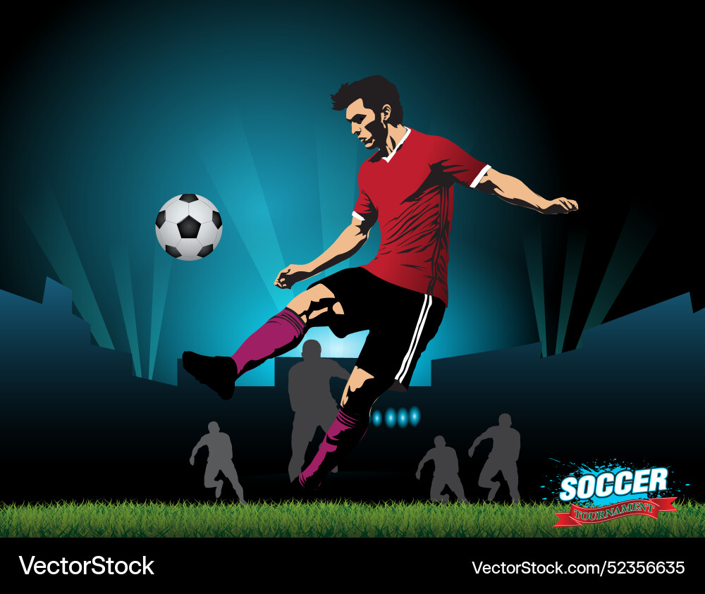 Soccer competition Royalty Free Vector Image - VectorStock