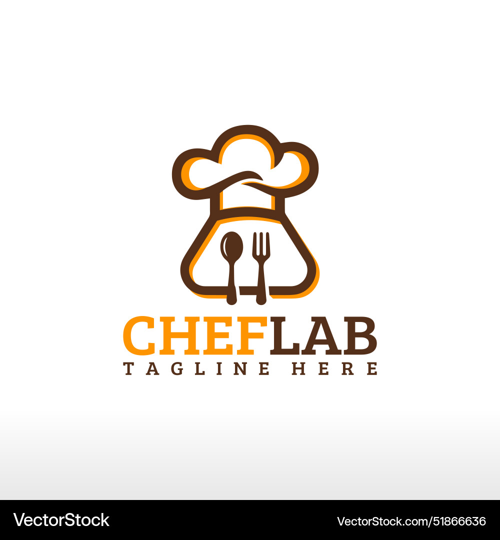 Baker chef cooking lab logo design Royalty Free Vector Image