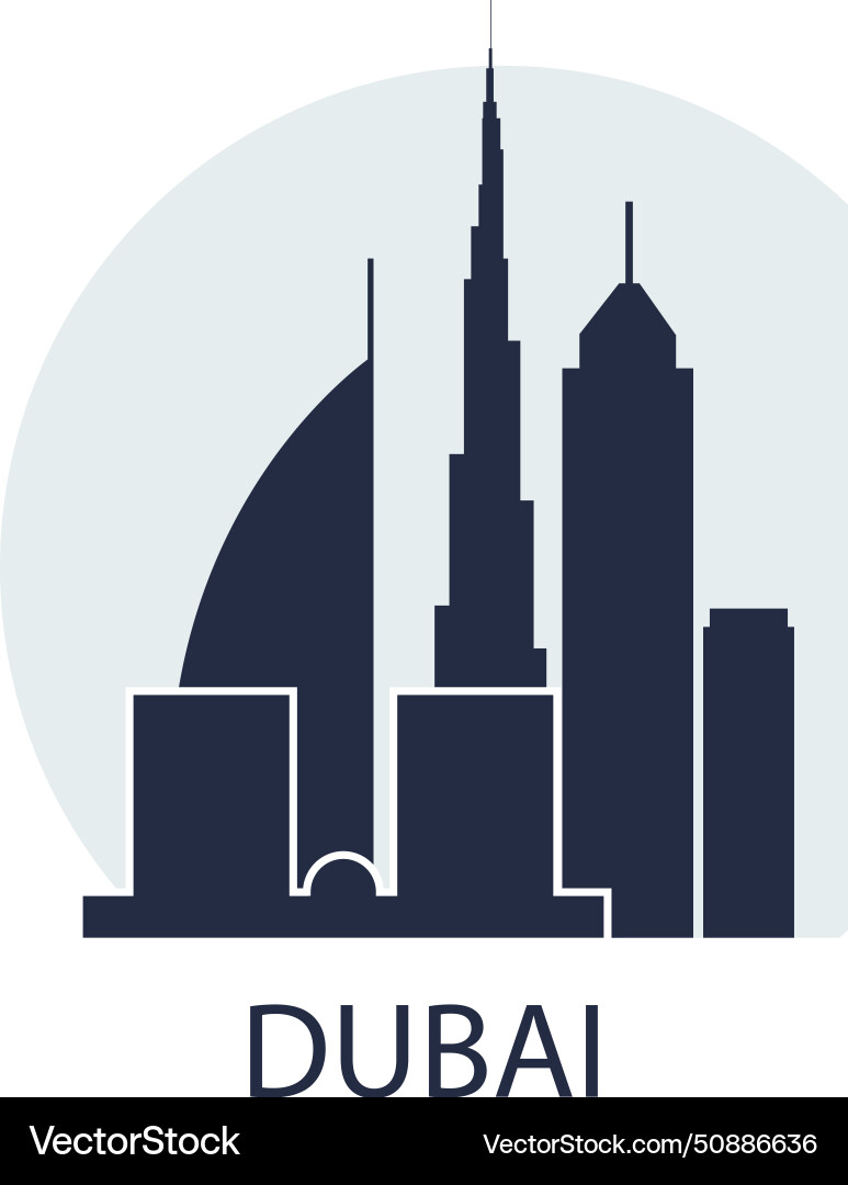 Dubai logo Royalty Free Vector Image - VectorStock