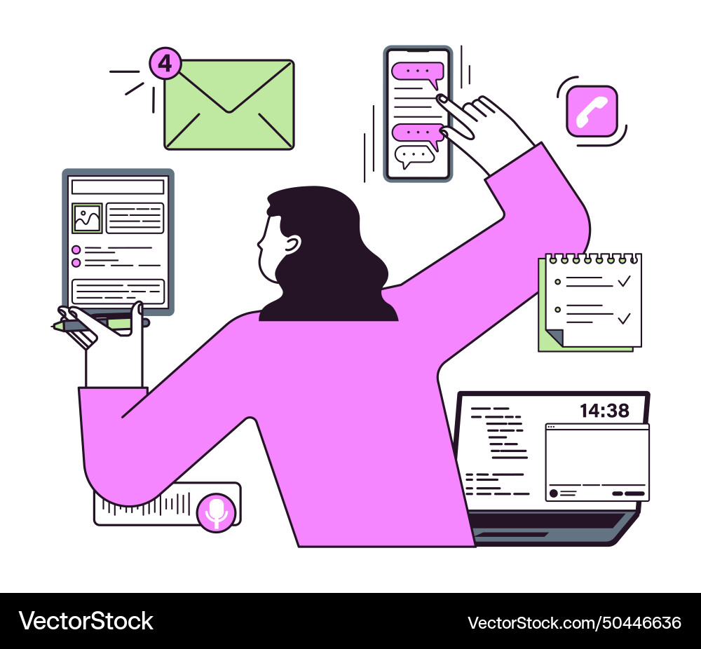 Employee efficiency business productive Royalty Free Vector