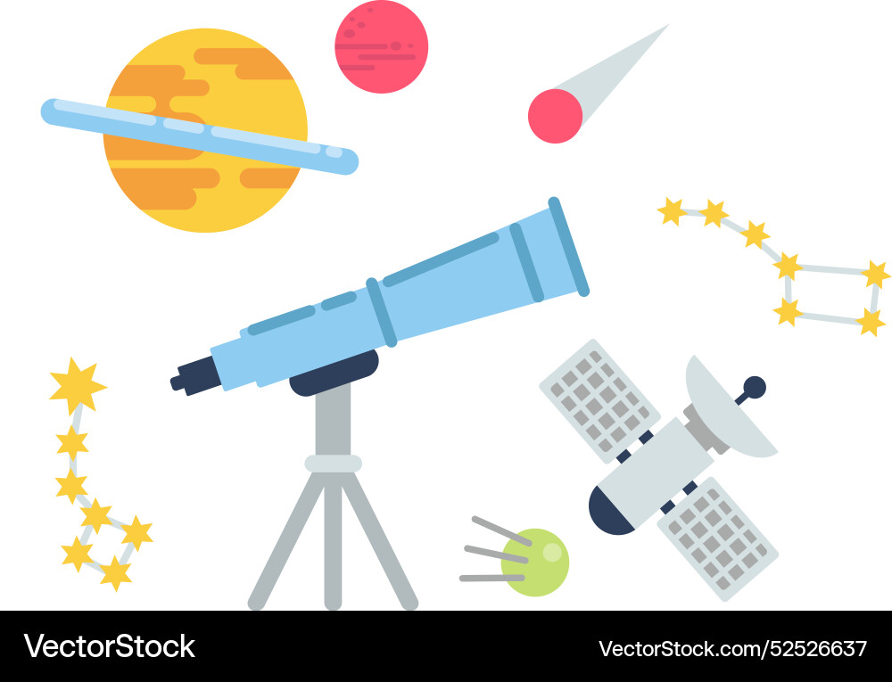 Astronomy concept space exploration science Vector Image