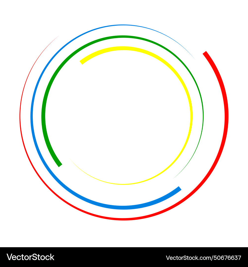 Circular round frame logo Royalty Free Vector Image