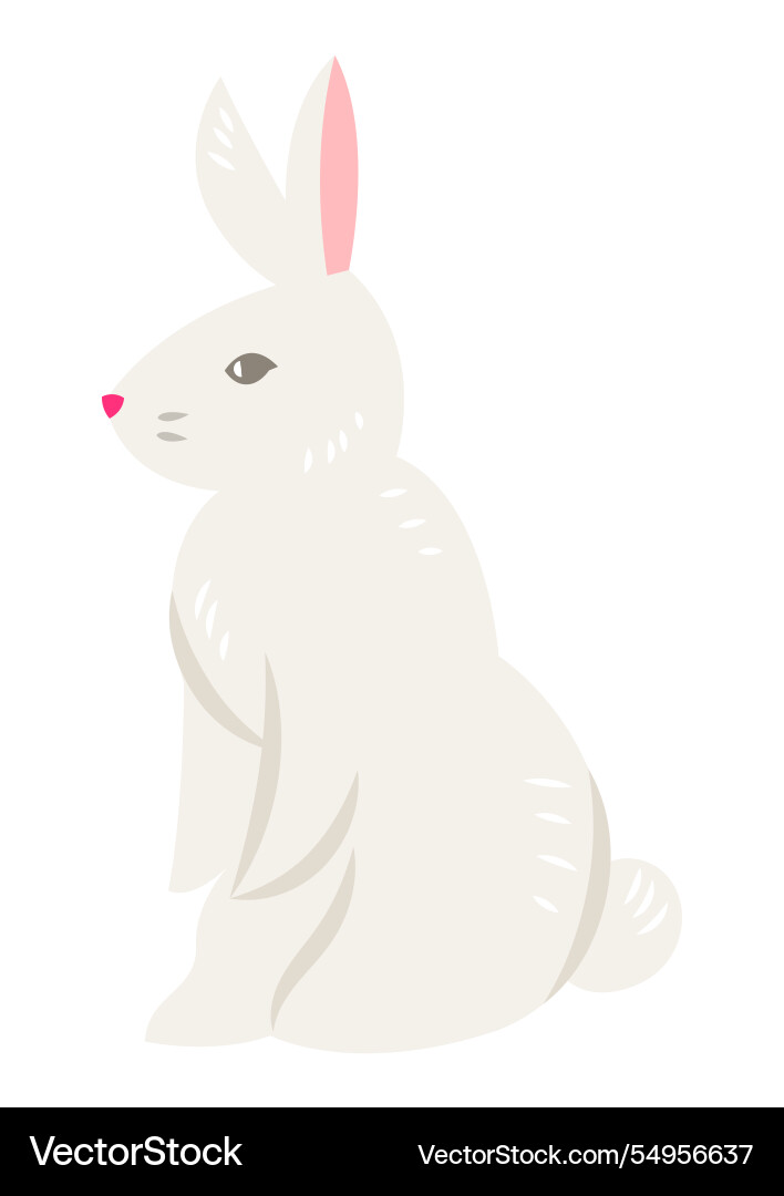 Cute easter bunny Royalty Free Vector Image - VectorStock