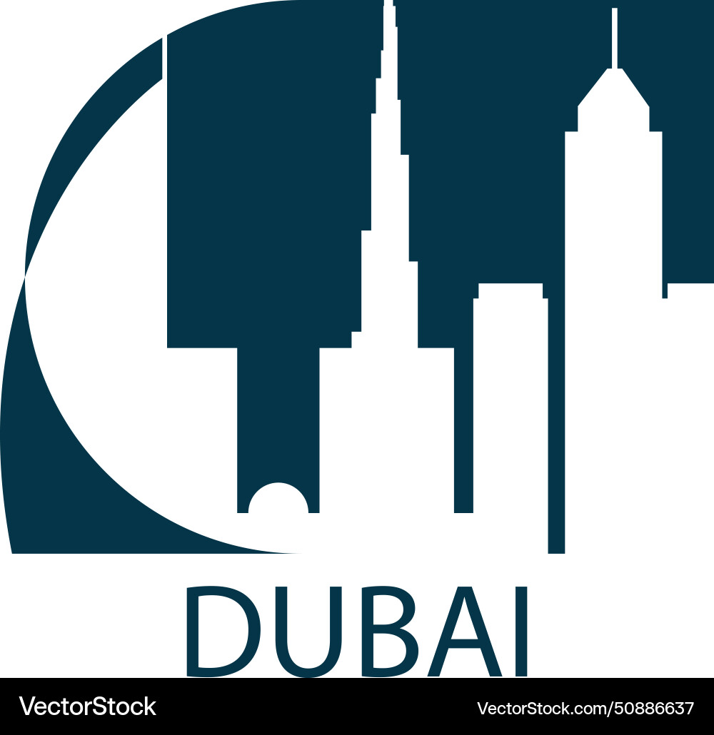 Dubai logo Royalty Free Vector Image - VectorStock