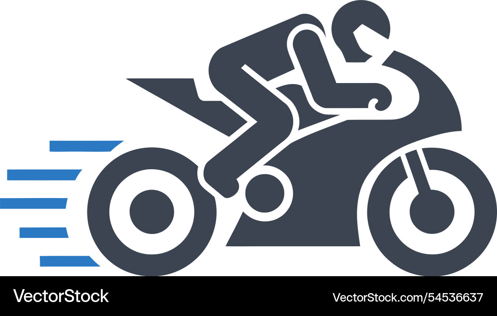 Motorcycle speed icon Royalty Free Vector Image
