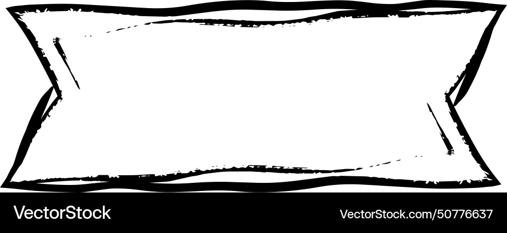 Ribbon banner abstract rectangle label frame Vector Image