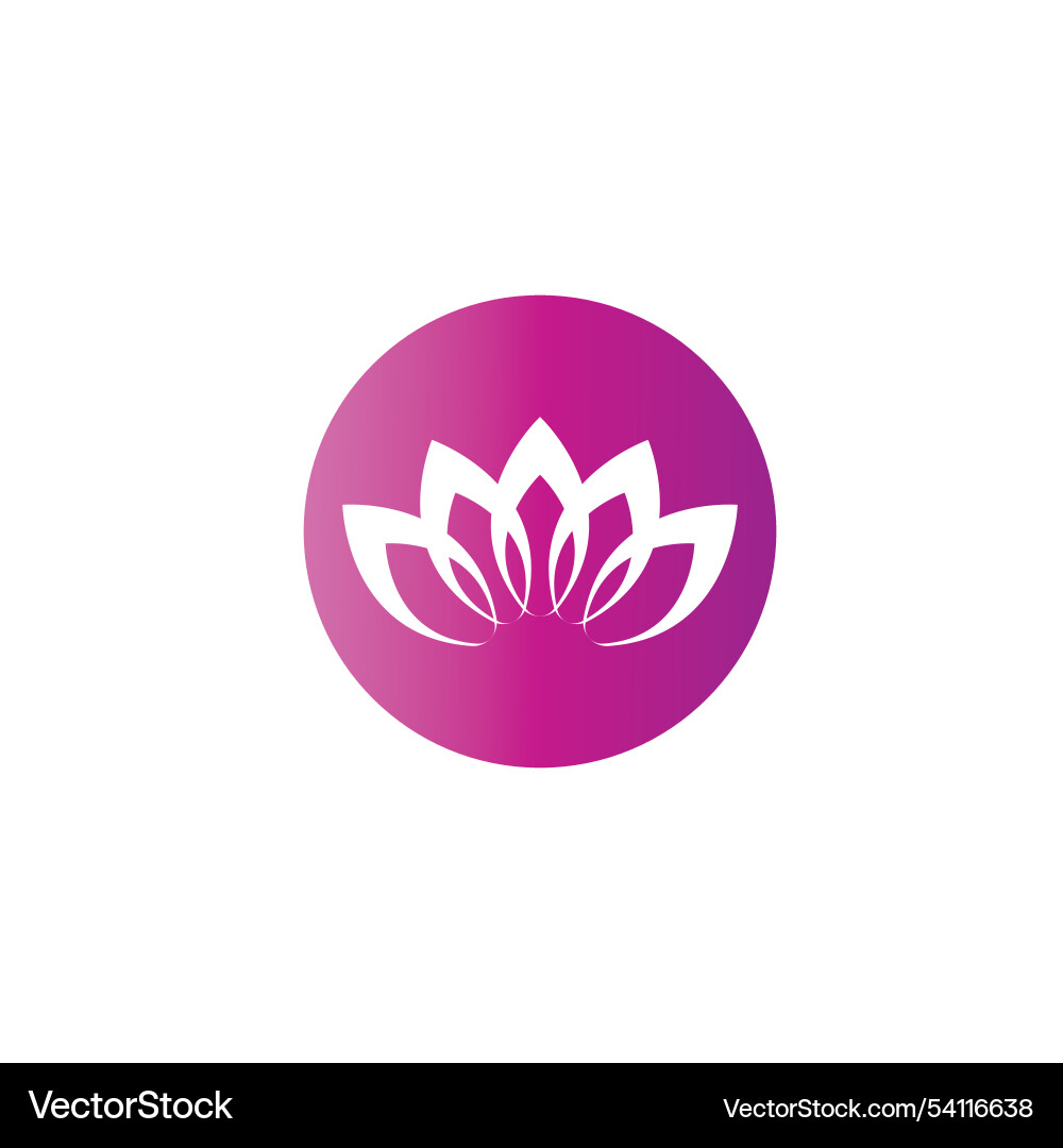 Beauty lotus icon Royalty Free Vector Image - VectorStock