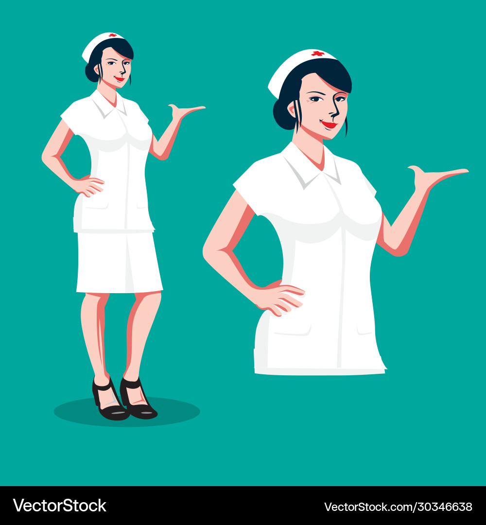 Nurse flat Royalty Free Vector Image - VectorStock