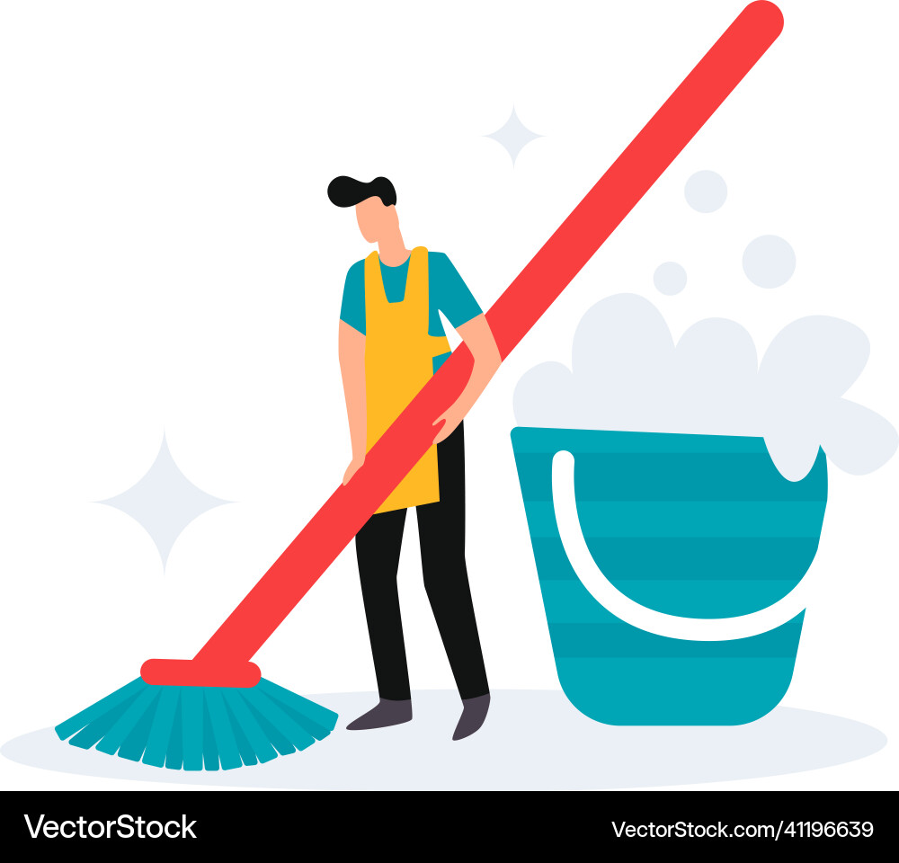 Cleaning service icon Royalty Free Vector Image