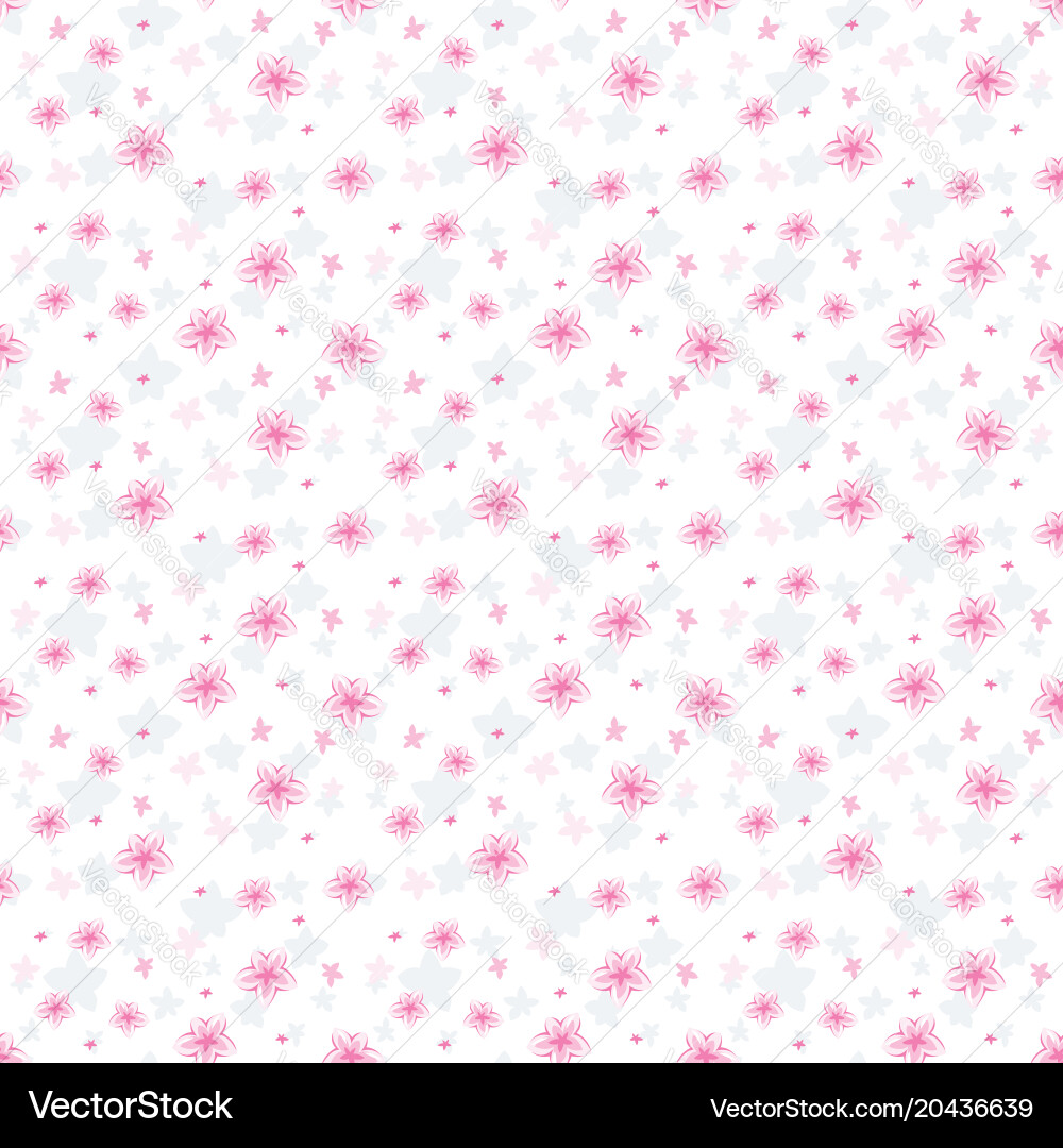 Floral Small Flower Pattern Royalty Free Vector Image