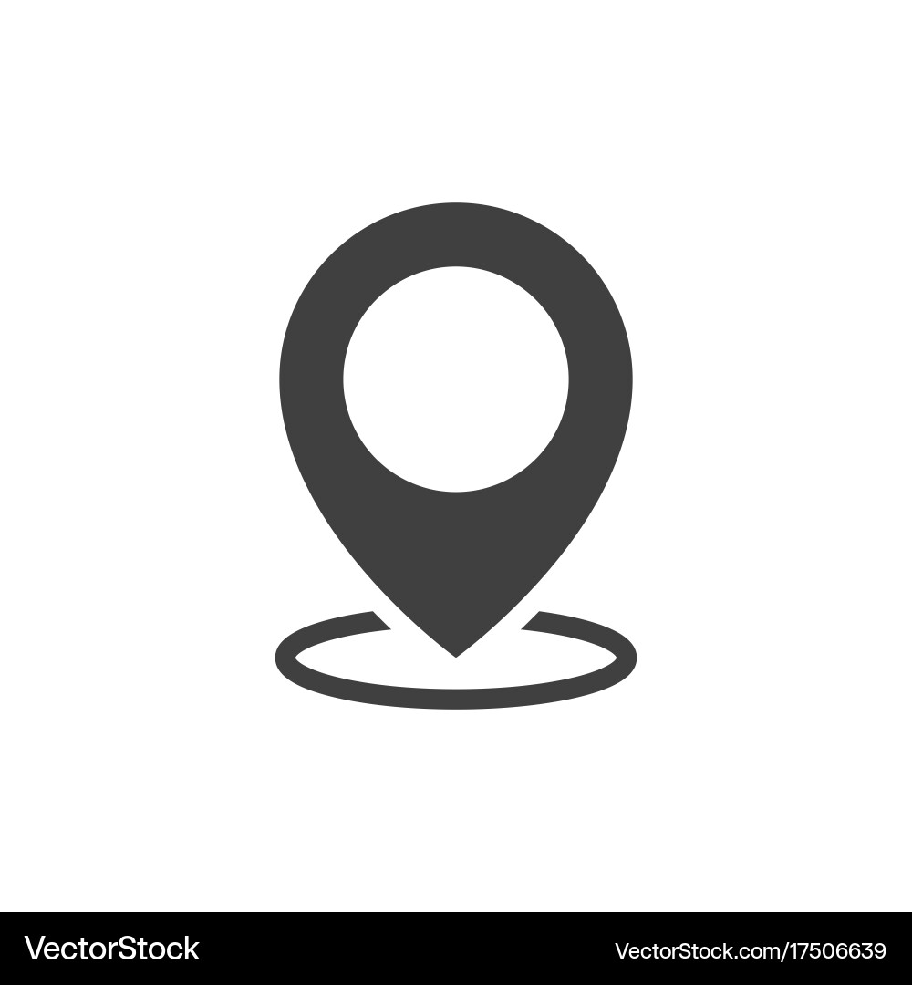 Geo location pin icon Royalty Free Vector Image